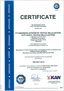 Corporate Profile | PT INDONESIA SYNTHETIC TEXTILE MILLS | TORAY